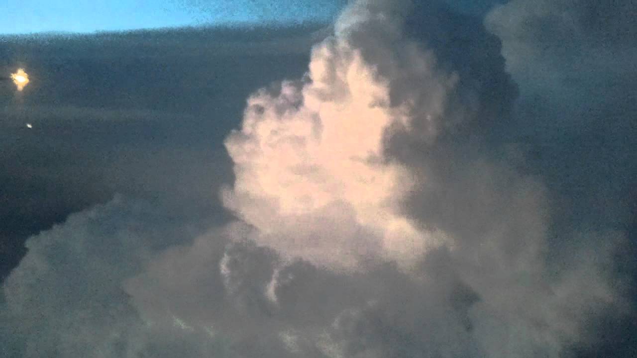 Airplane Window Thunder Storm - YouTube