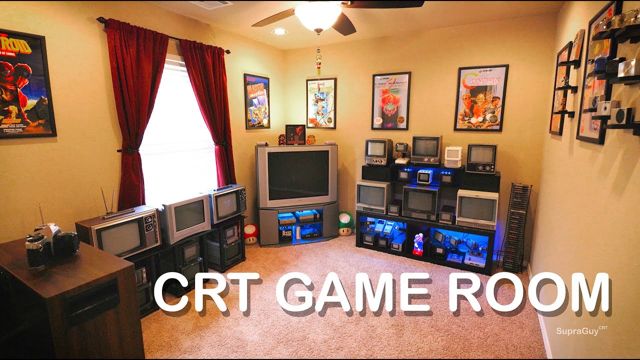 Welcome to my CRT Game Room - YouTube