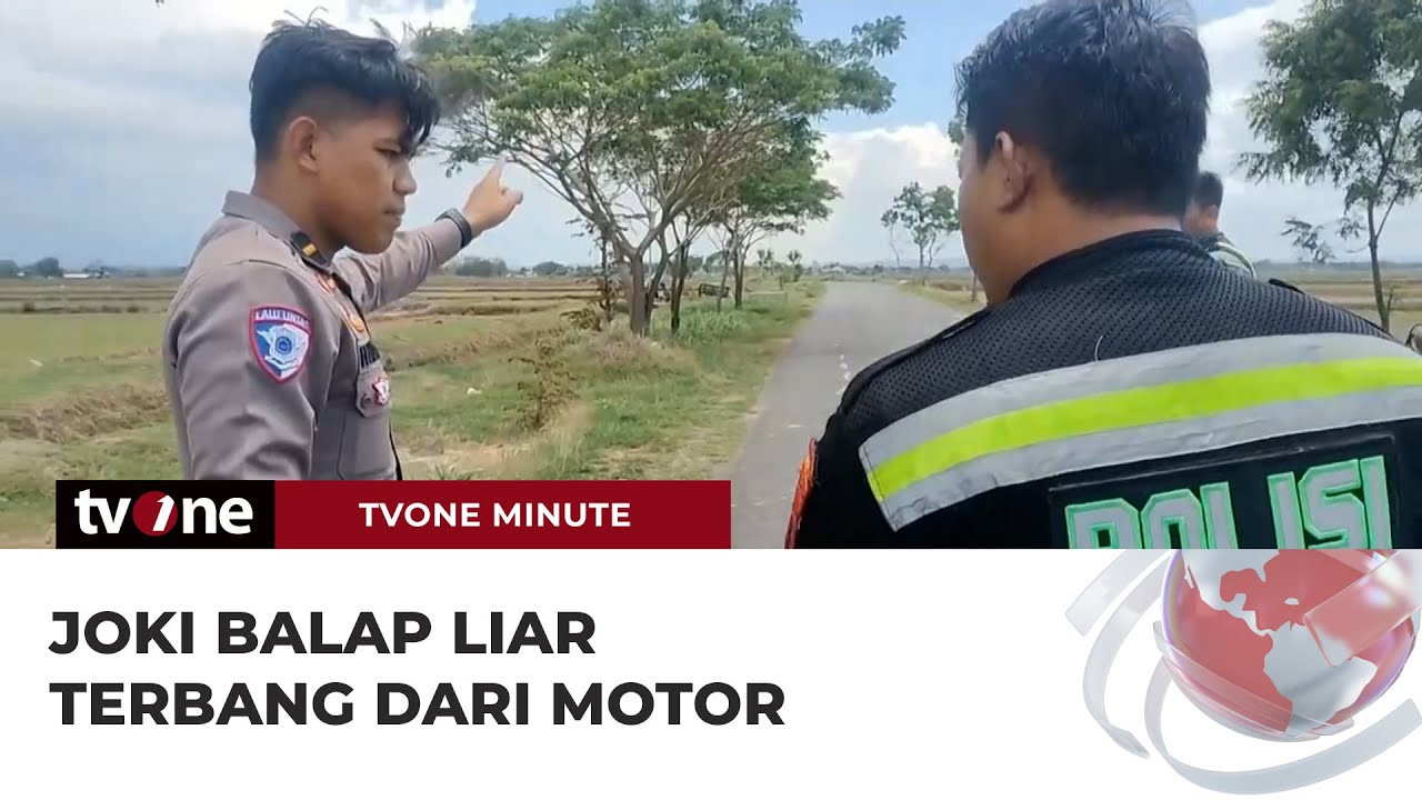 Melaju dengan Kecepatan Kencang, Joki Balap Liar di Rembang Terpental ...