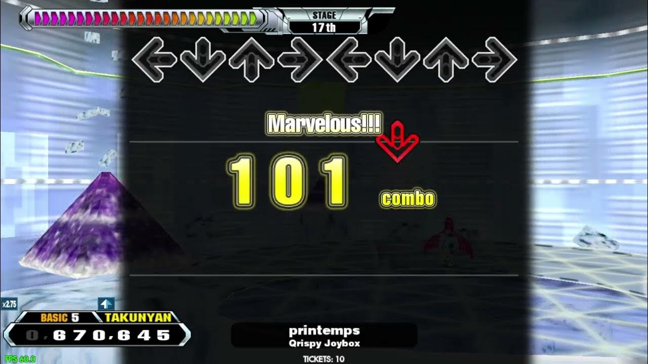 【DDR GRAND PRIX】printemps【DP BASIC】 - YouTube