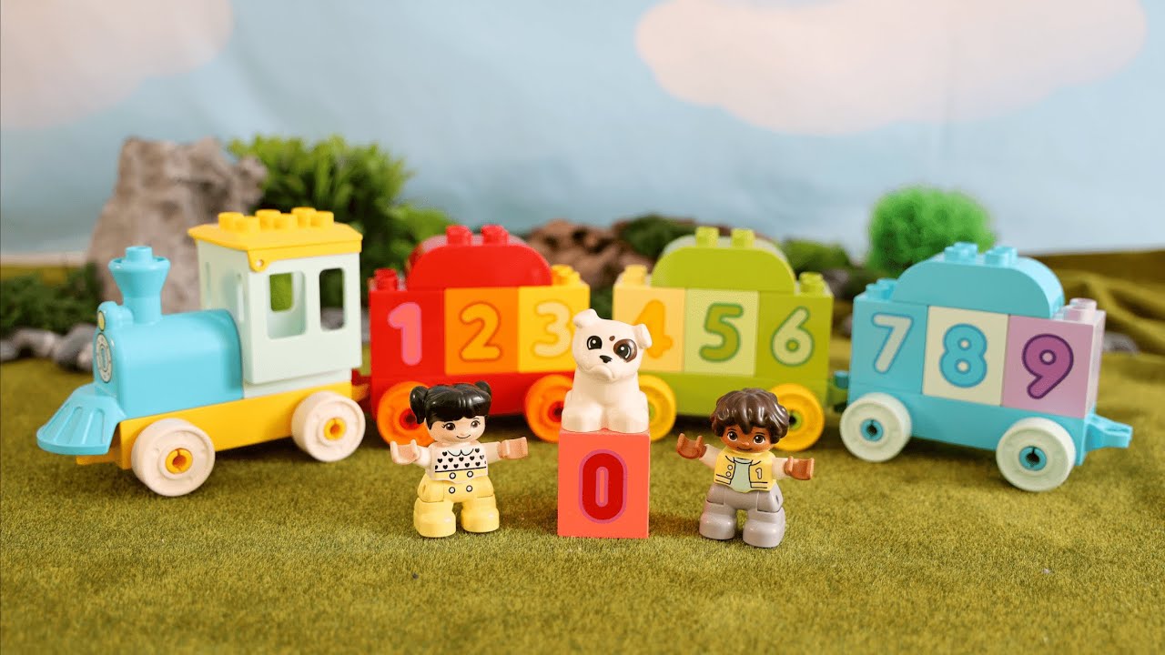 Lego Duplo Number Train 10954 - Learn to count - unpacking and building ...
