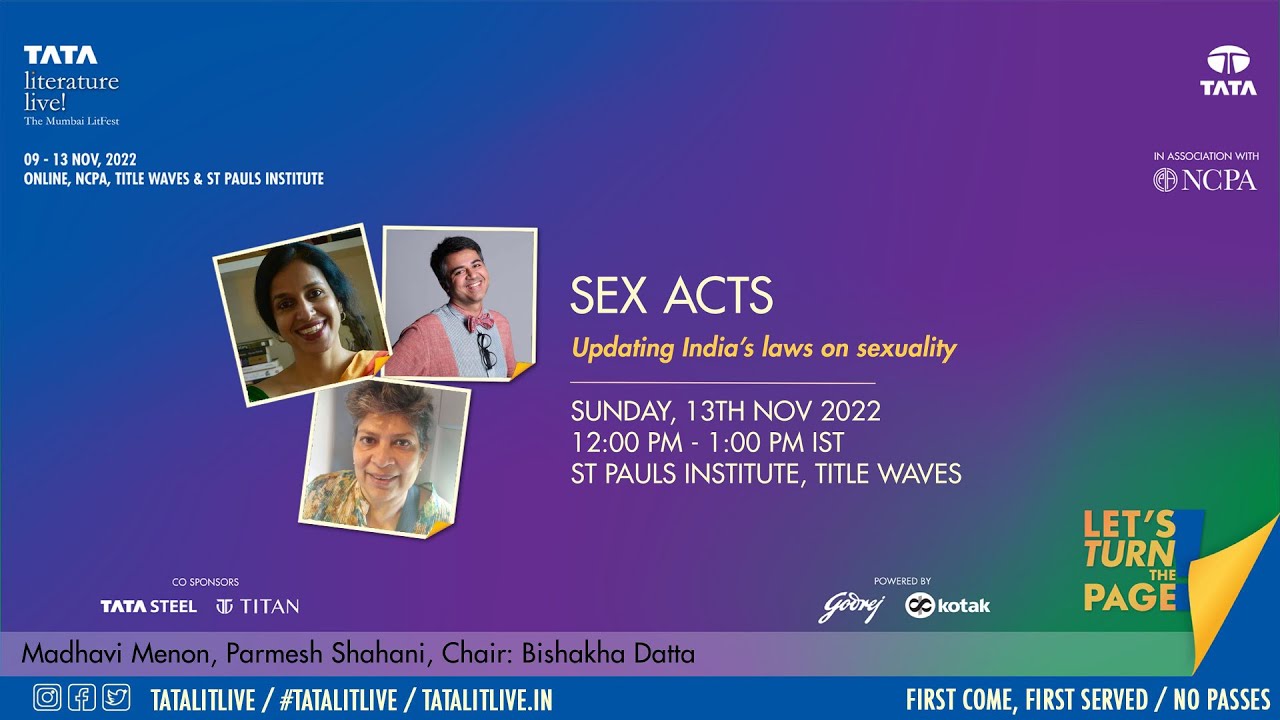 Sex Acts Madhavi Menon And Parmesh Shahani Youtube