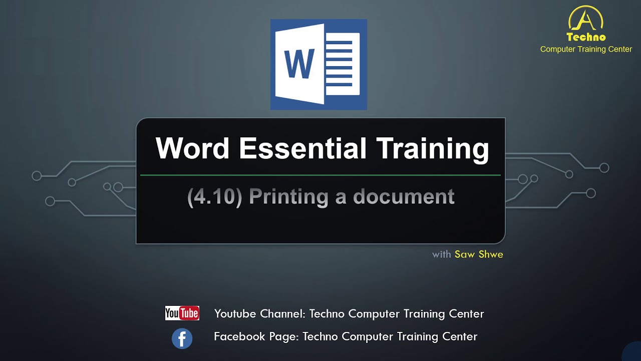 Word Essential Training, Part (4.10) - YouTube
