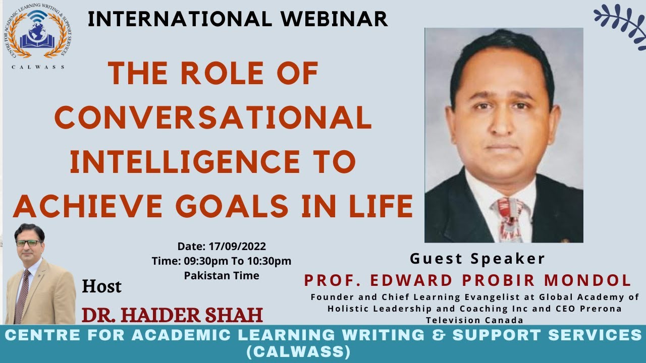The Role of Conversational Intelligence To Achieve Goals in life! - YouTube