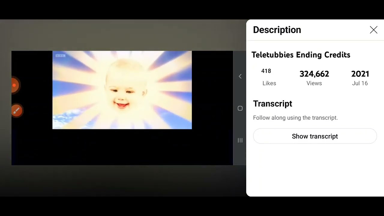 Teletubby crying say goodbye - YouTube