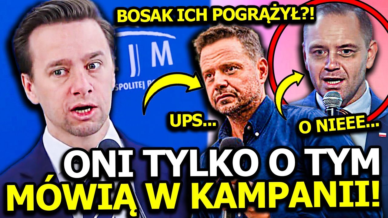 KRZYSZTOF BOSAK TYM WYSTĄPIENIEM POGRĄŻYŁ TRZASKOWSKIEGO I NAWROCKIEGO ...