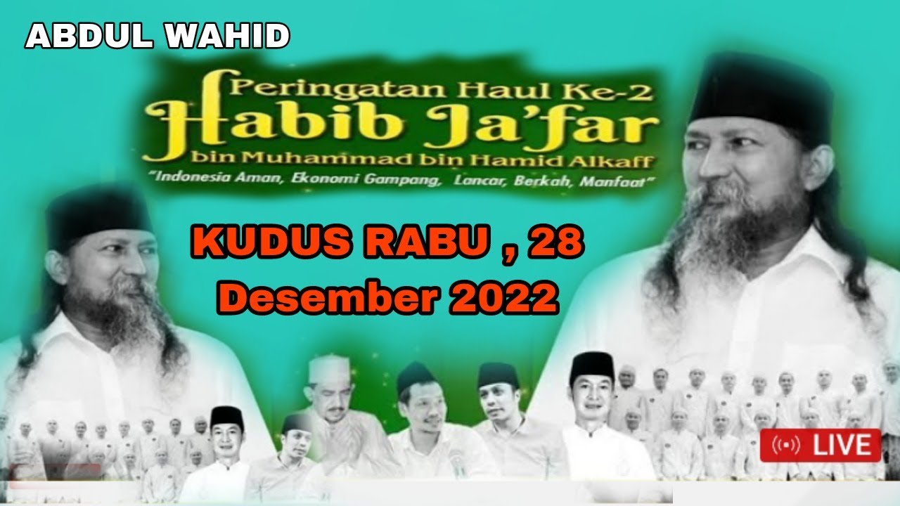 LIVE AZZAHIR HAUL HABIB JA ' FAR ALKAFF KUDUS - YouTube