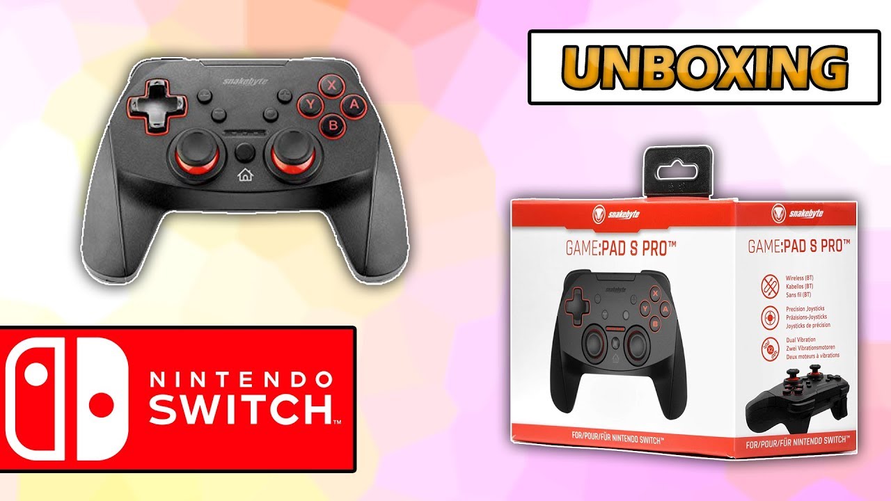 Snakebyte Wireless Pro Controller - Nintendo Switch Unboxing - YouTube