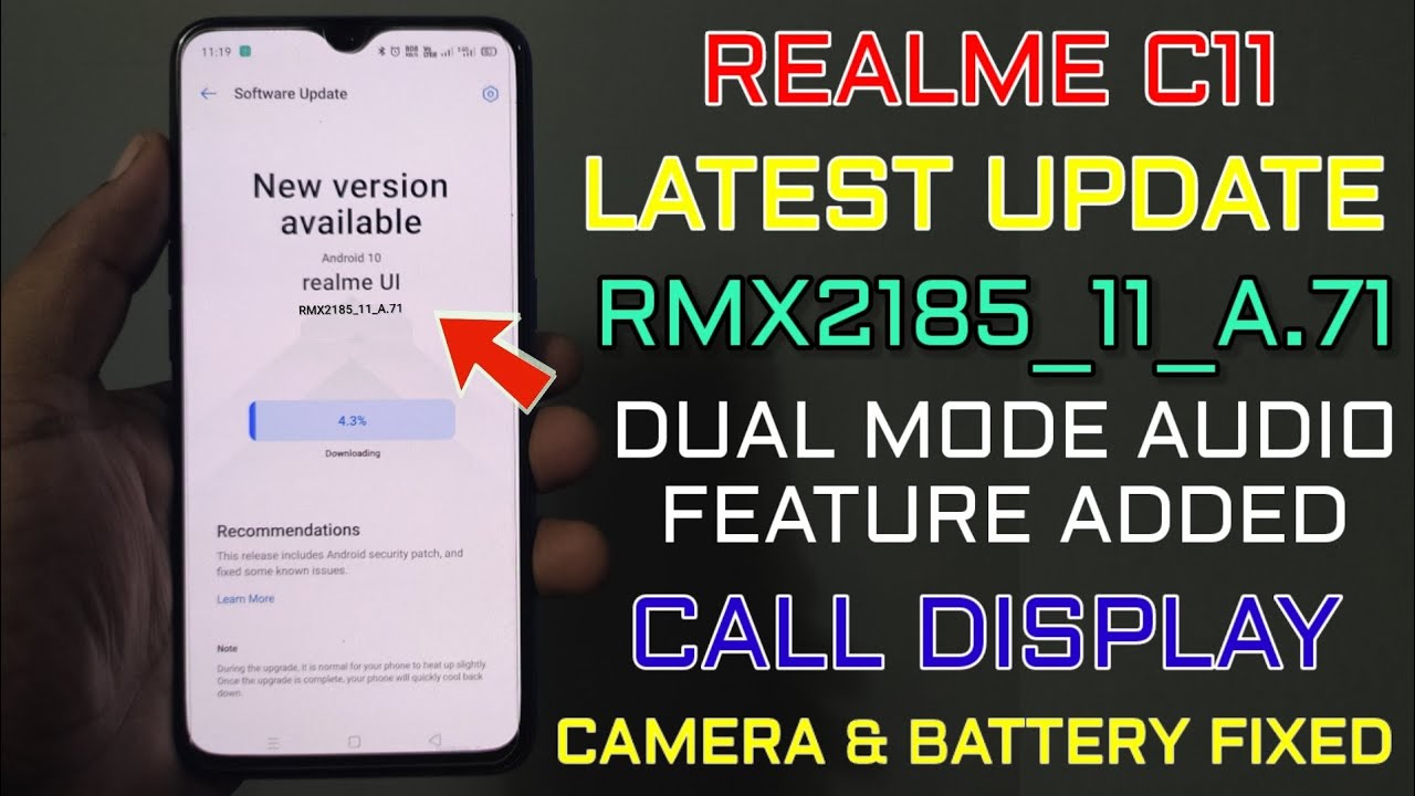 Realme C11 New A.71 August Update Received with Cool New Features ...