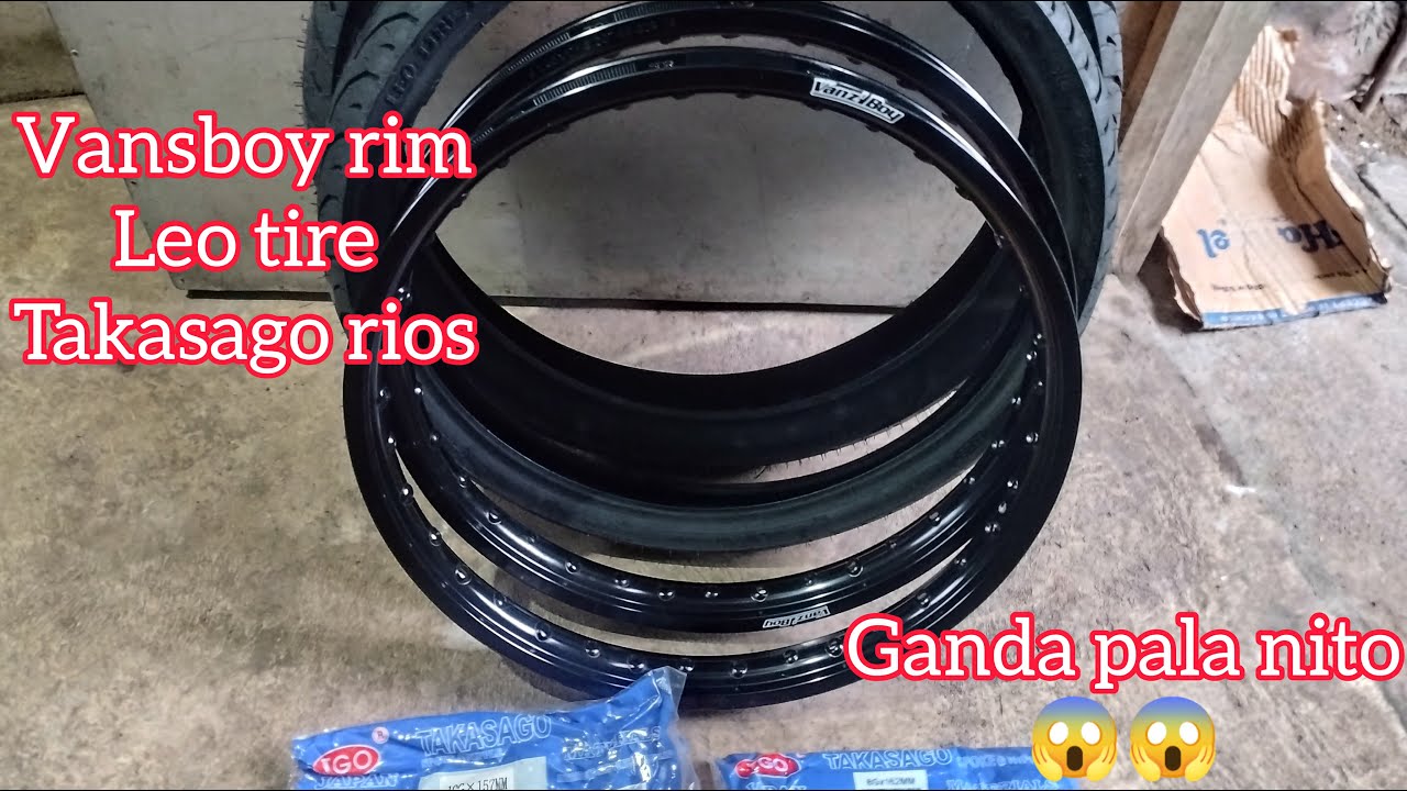 UnBoxing&Review Vansboy Rim,Leo tire and takasago Rios. Hane TV Vlog ...