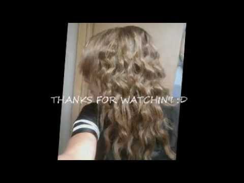 How To Crimp/Curl Your Hair With A Straightening Iron! - YouTube