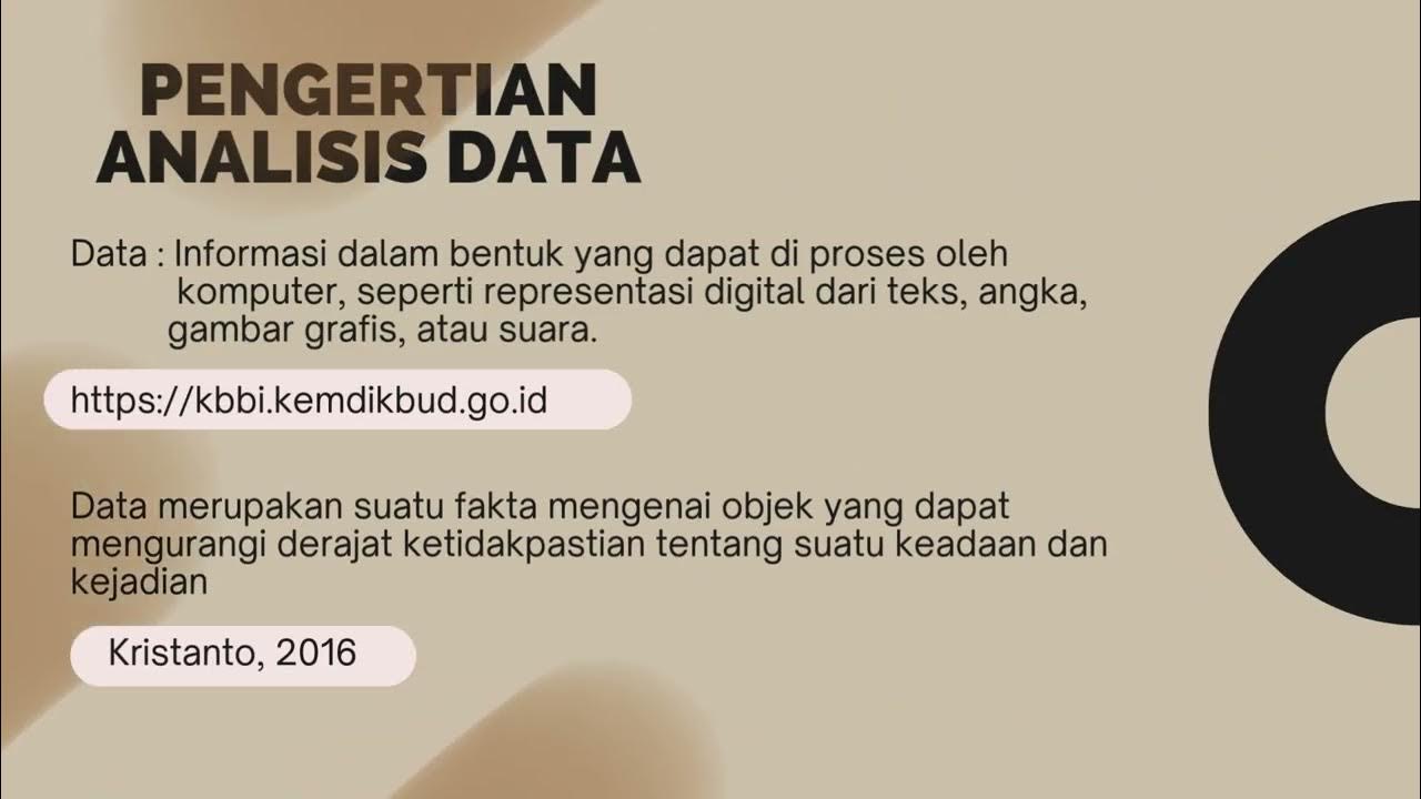 VIDEO PEMBELAJARAN ANALISIS DATA INFORMATIKA - YouTube