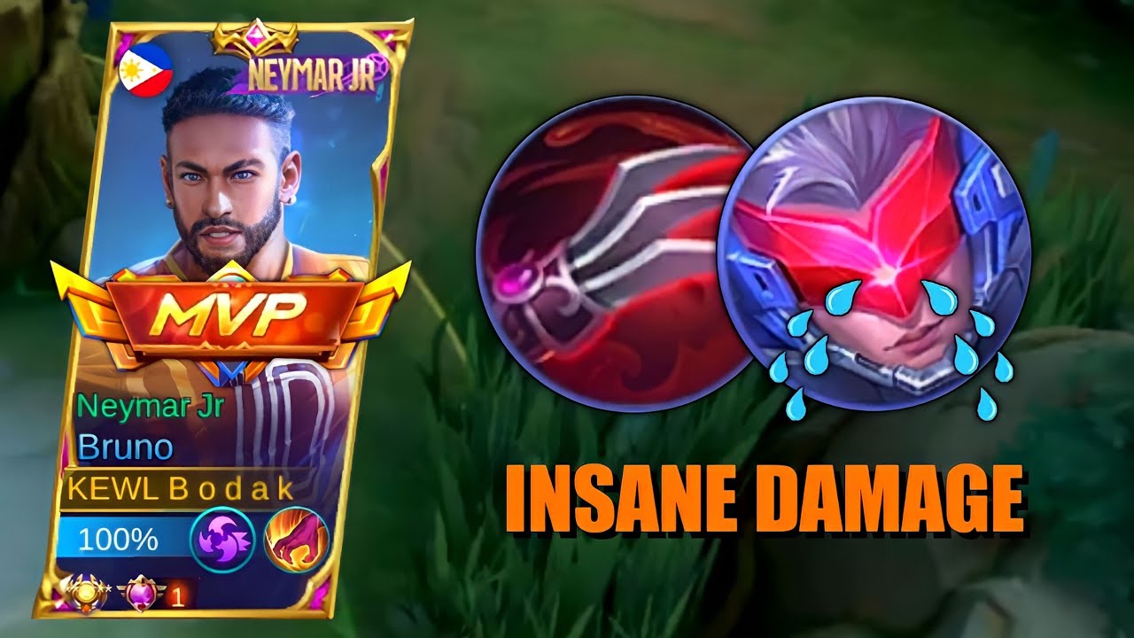 BRUNO INSANE DAMAGE BUILD | BRUNO BEST BUILD AND EMBLEM - MLBB - YouTube