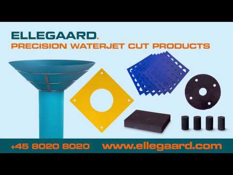 Ellegaard waterjet cutter - YouTube