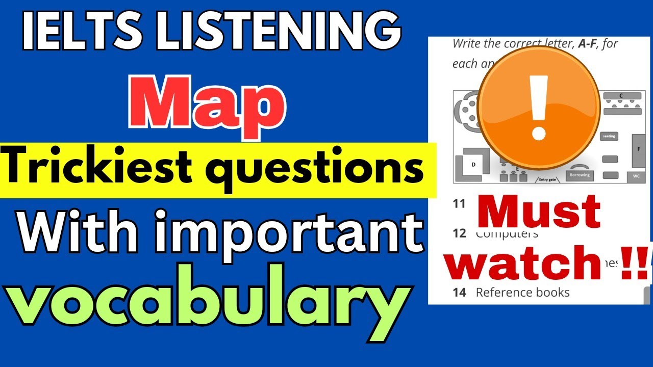 Map TRICKS for 7+ Band IELTS listening| Dec ielts exam prediction 2024 ...