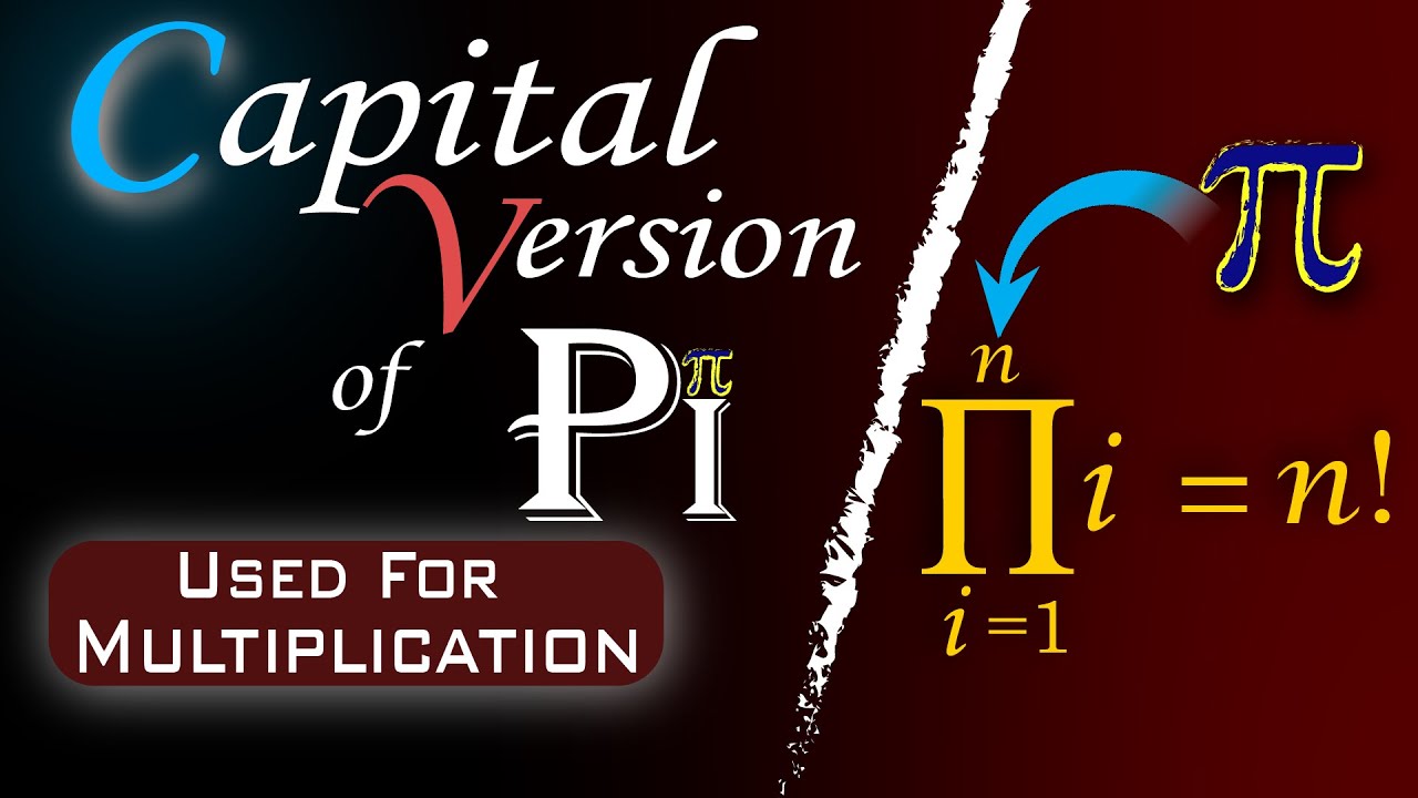 Capital version of Pi #mathvisualization - YouTube