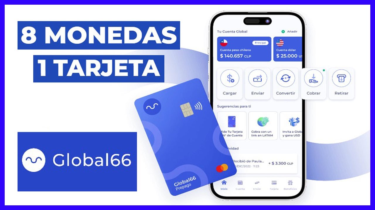 🌍GLOBAL66 SMART CARD UNA TARJETA POTENTE, Global Diseñada Para Viajar y ...