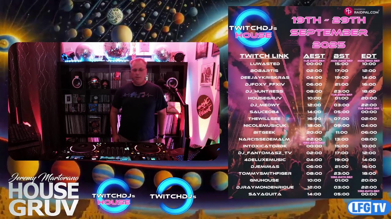 Twitch DJs House Nation Raid Train 9/22/25 - YouTube