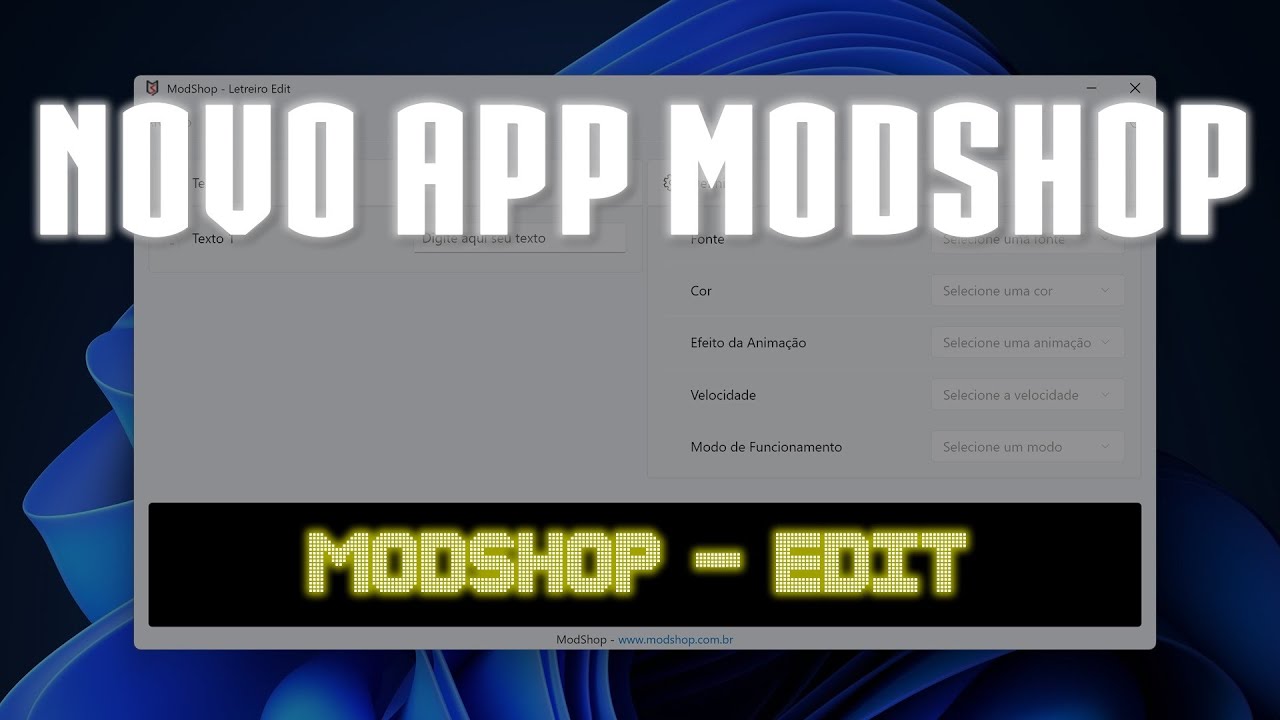 LANÇAMENTO! NOVO APP MODSHOP - INSTALAÇÃO E INFORMAÇÕES! - YouTube
