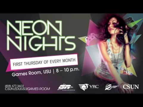 Neon Nights in the Games Room