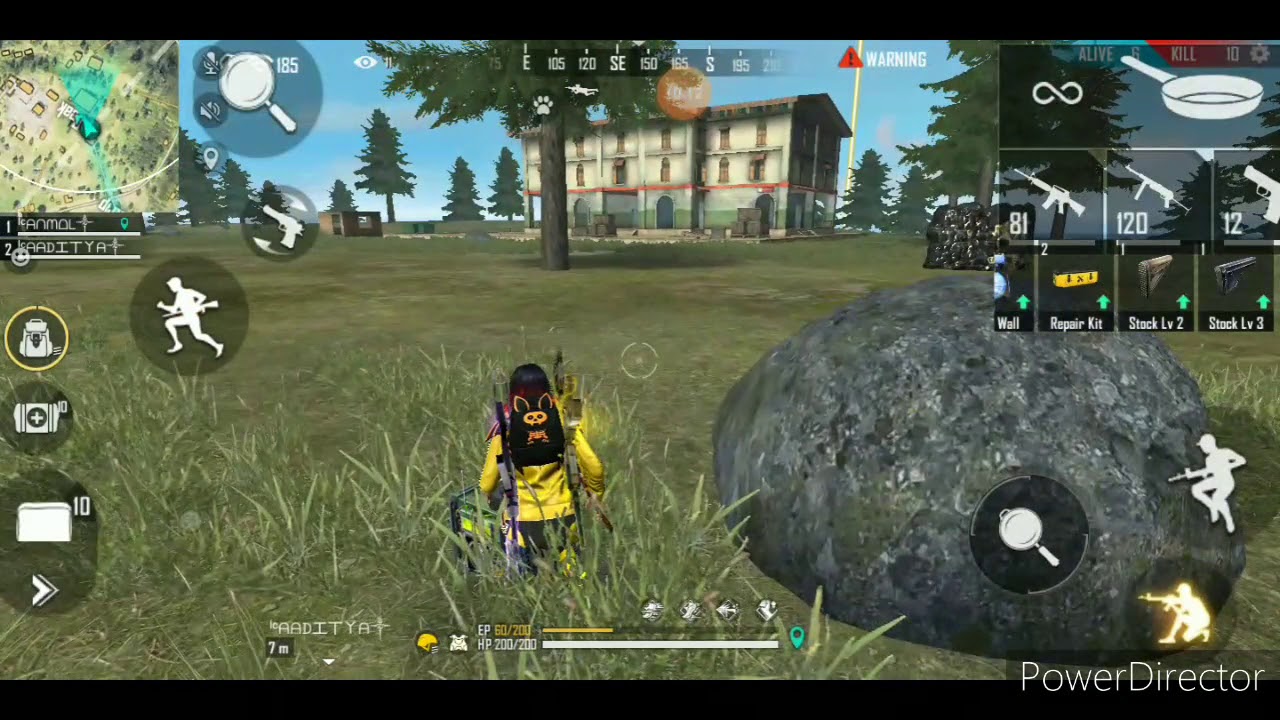 Free Fire factory top landing booyah + high ping - YouTube