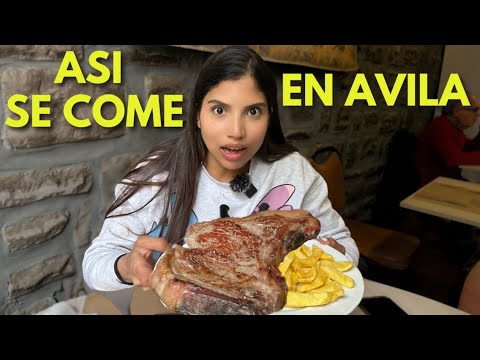 COMIDA TIPICA de AVILA 🇪🇸 el FAMOSO CHULETON 😲 - YouTube