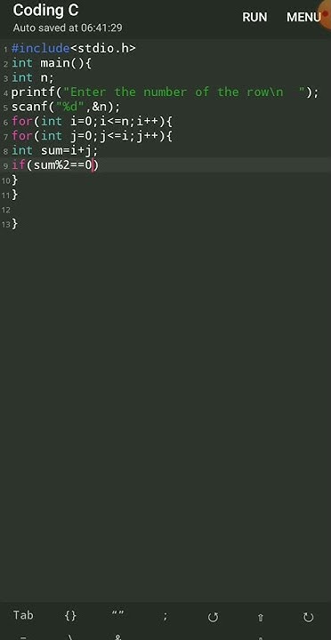 Print the Pattern (0-1 Triangle) in C - YouTube