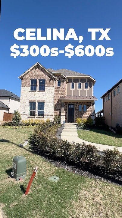 Check out these affordable new homes from the $300s in Celina, TX | Best Dallas Suburbs - YouTube