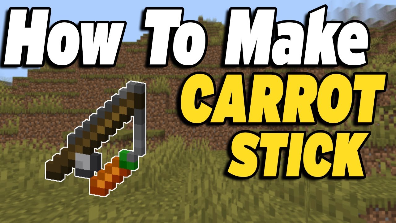 How To Make Carrot on a Stick in Minecraft - YouTube