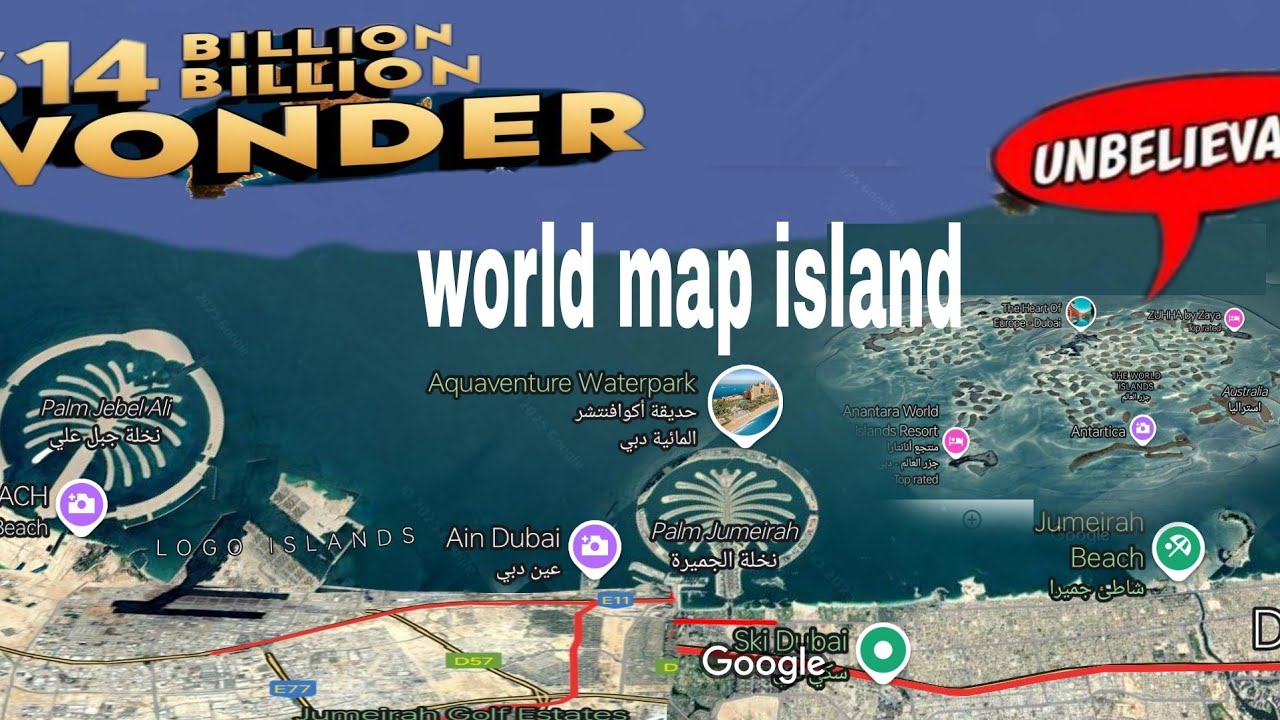 "Dubai's World Map Island – The $14 Billion Man-Made Wonder!" - YouTube