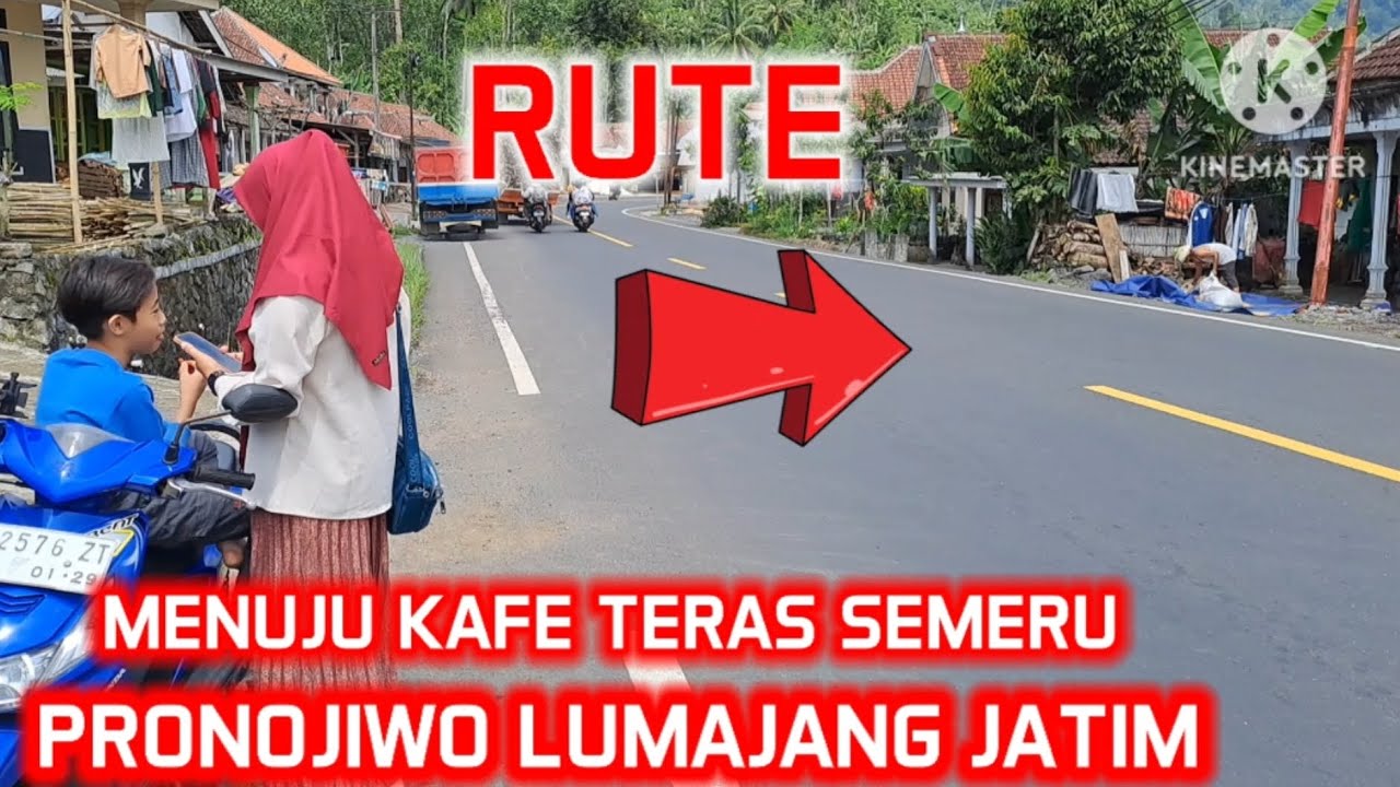 Rute menuju!!kafe teras semeru pronojiwo lumajang jatim - YouTube