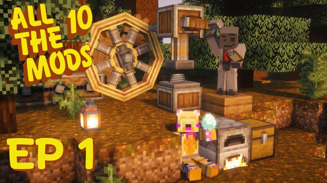 First house made! surviving the beginning [Minecraft Create mod] EP 1 ...