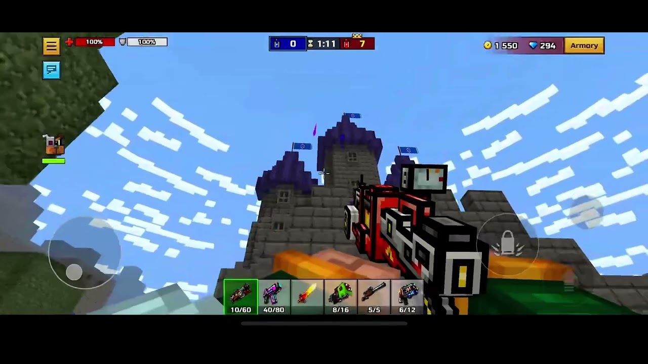 Pixel Gun 3D two castles again - YouTube