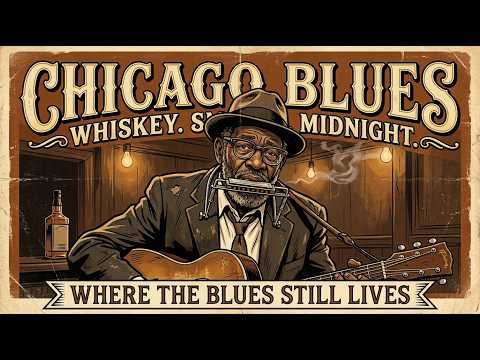 Men Who Sit Alone at the Bar | Slow Chicago Blues & Warm Sax After Dark