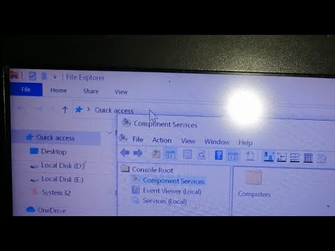 how to open component services from file explorer address bar in laptop ...