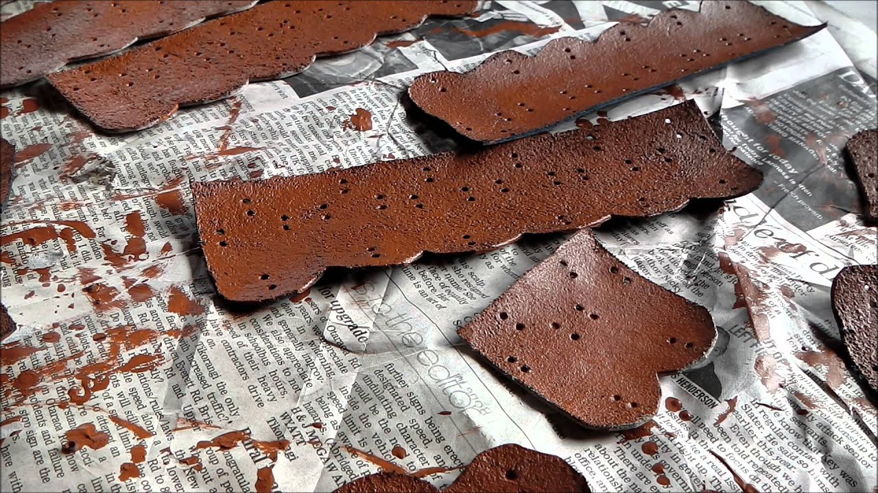 How To Make Leather Armour - YouTube