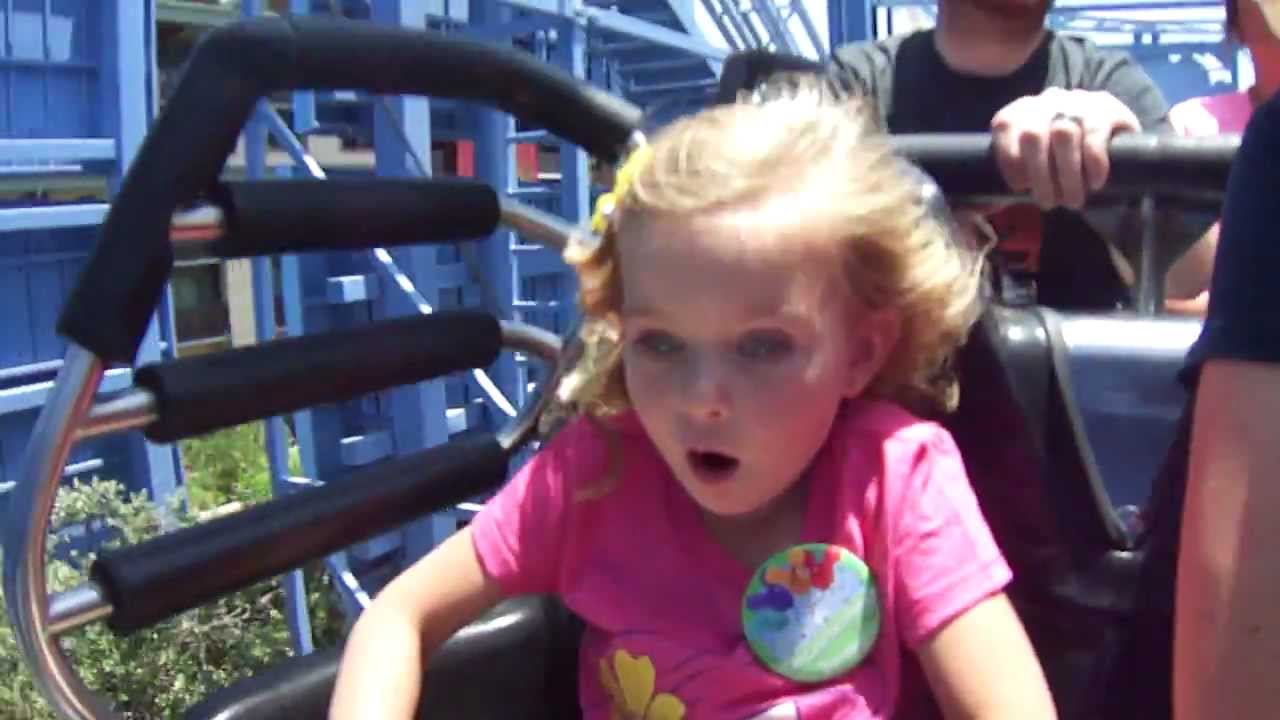 Lily rides Goofy's Sky School - YouTube