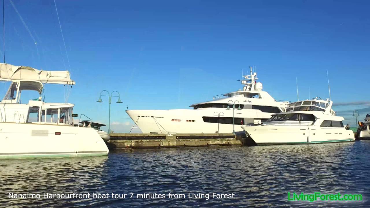 Nanaimo's Harbourfront - from boat launch to boat basin along - YouTube