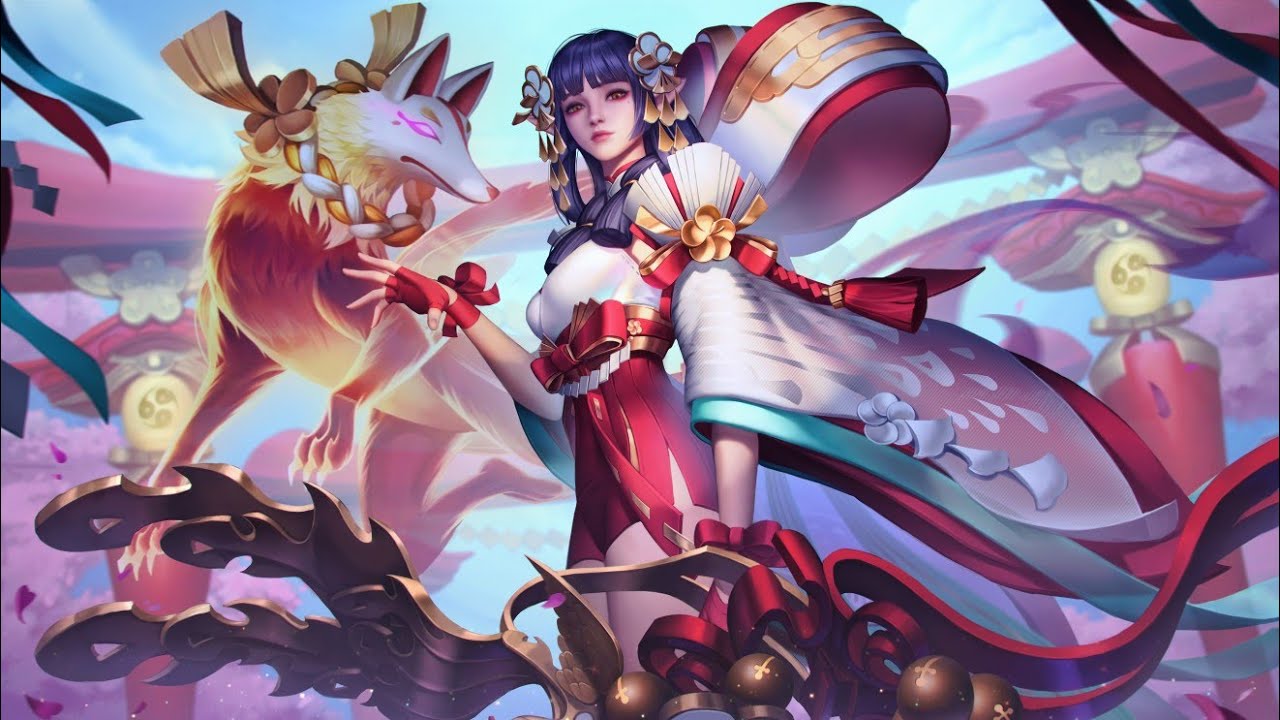 Skin Spotlight | Tel'Annas: Fox Shrine Maiden | Arena of Valor - TiMi ...