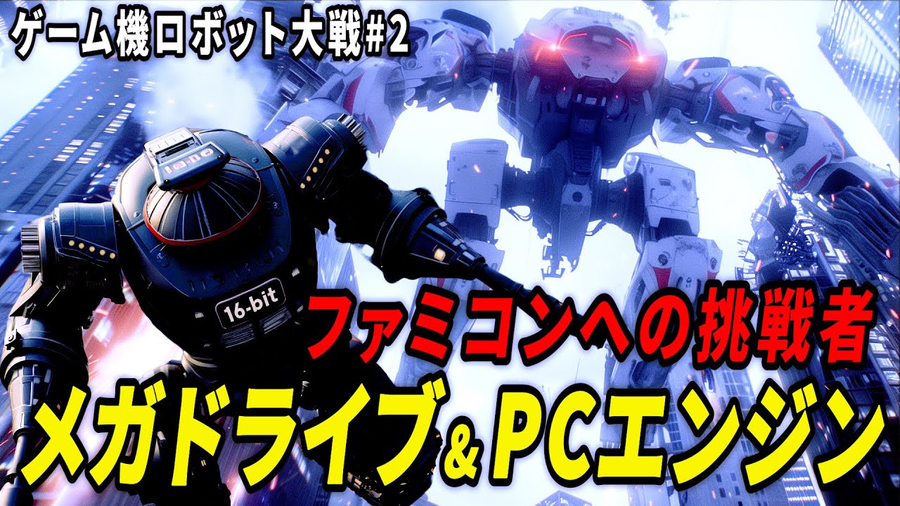 ゲーム機ロボット大戦②PCエンジン、メガドライブ参戦！16サイバービットの刺客 - YouTube