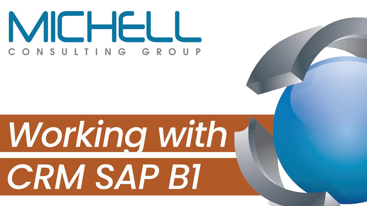 How To | Work with CRM in Sap Business One - YouTube