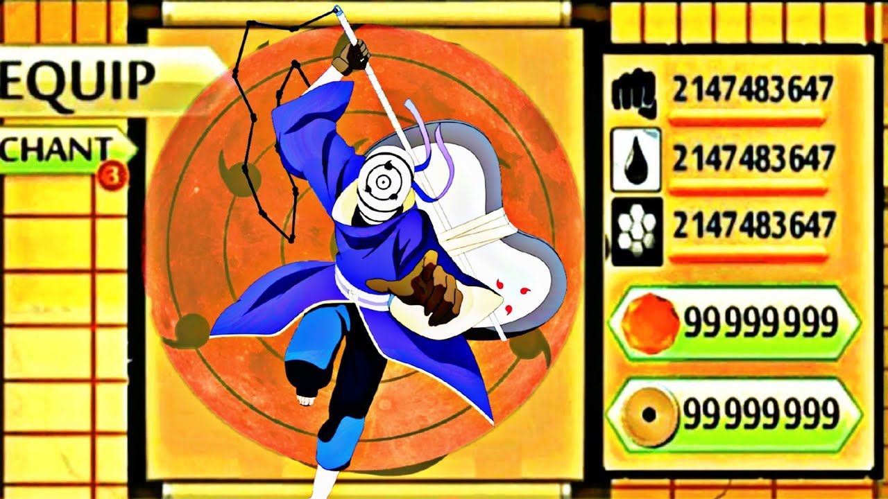 Shadow FIght 2 The Most Powerful Weapon Naruto Madara Uchiha's Gunbai ...