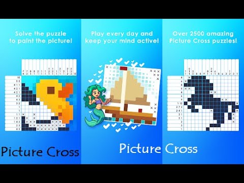 Picture Cross Puzzle Game, Daily Challange, Nanogram com - YouTube