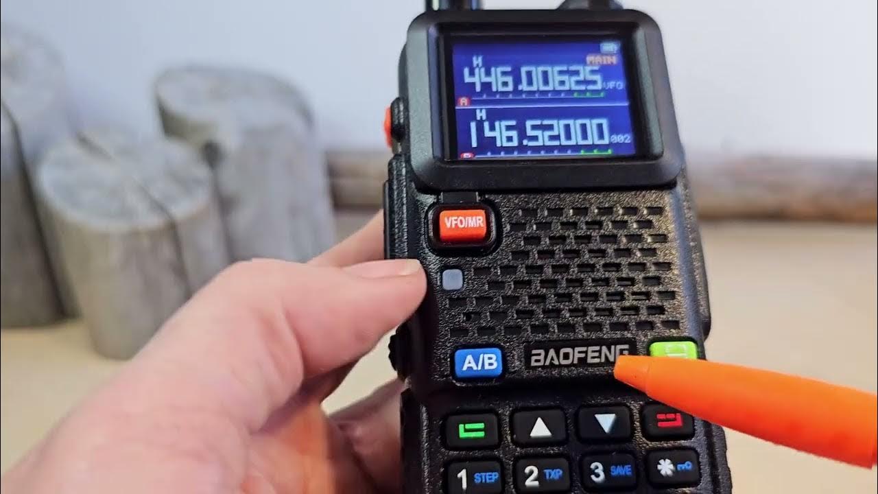 BAOFENG UV-5RH PROGRAMMING How to save and delele channels - YouTube
