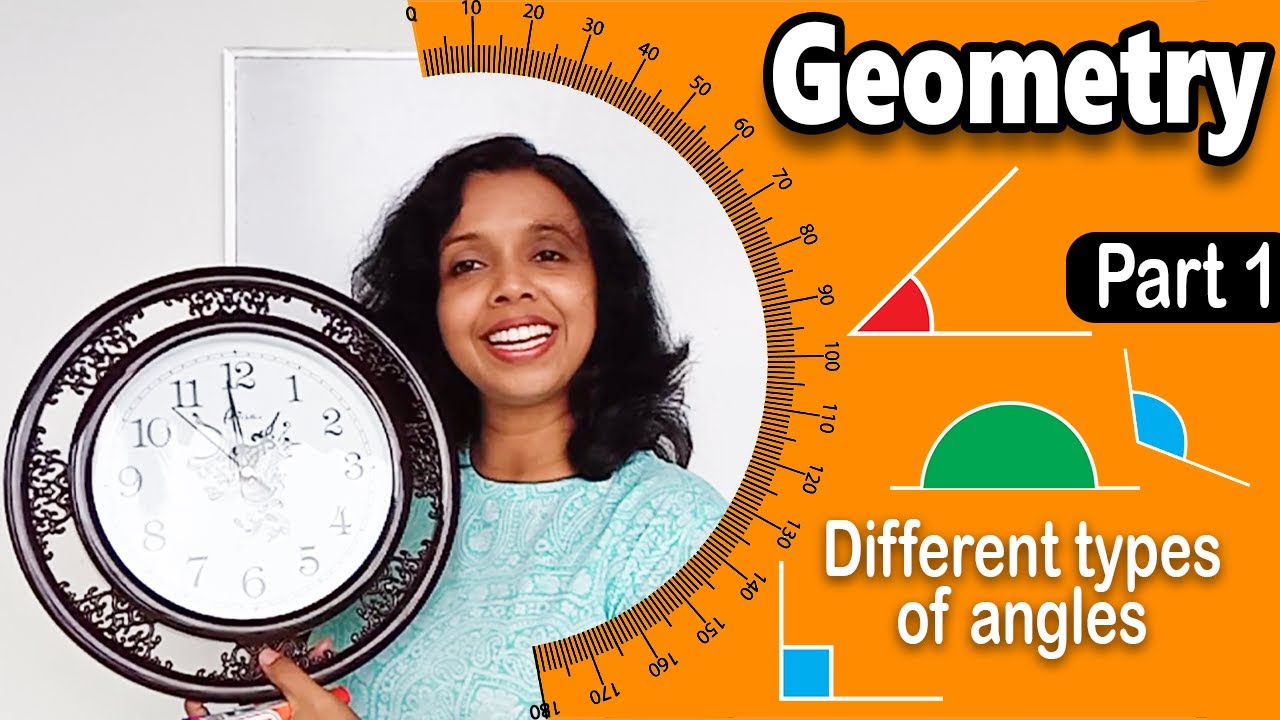 Geometry Part 1 (Different types of angles English) - YouTube