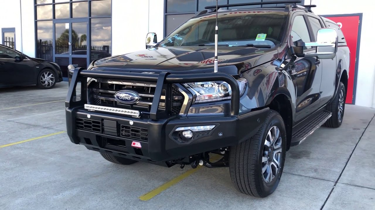 PX3 ford ranger with Radar - Mcc4x4 Phoenix A Frame Bullbar - YouTube