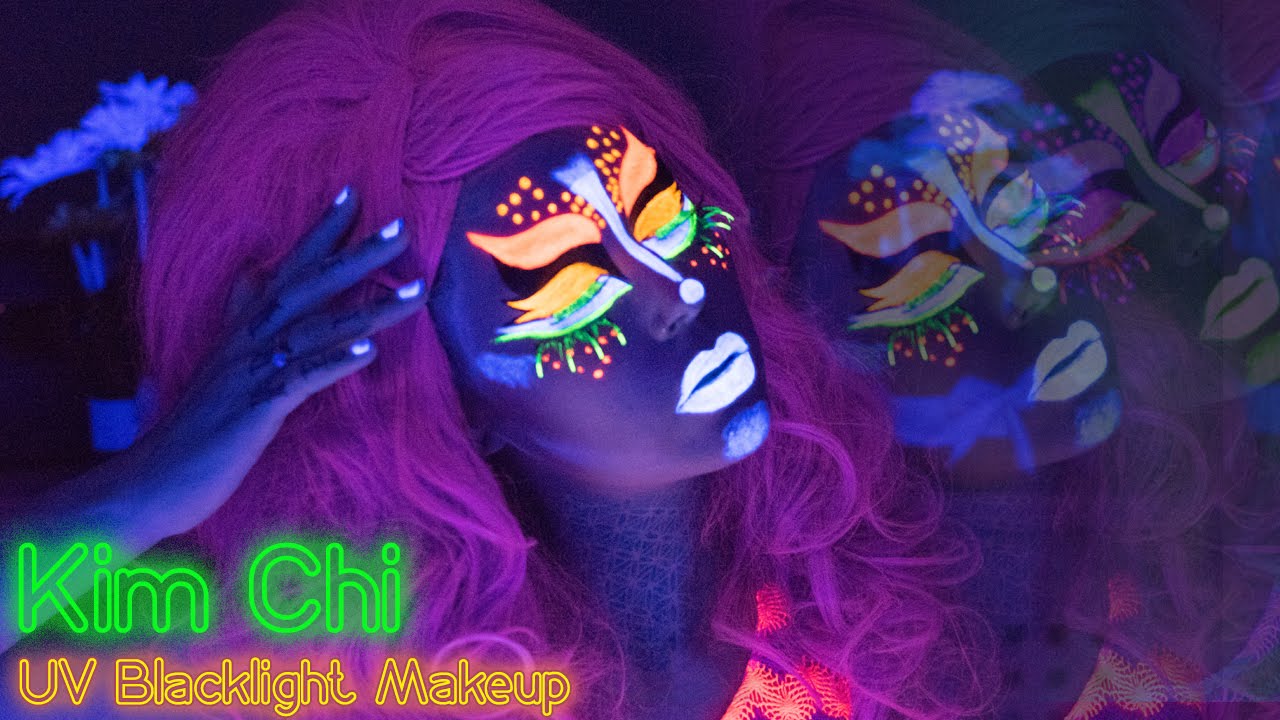 Kim Chi // RuPaul's Drag Race Inspired Neon UV Blacklight Makeup ...