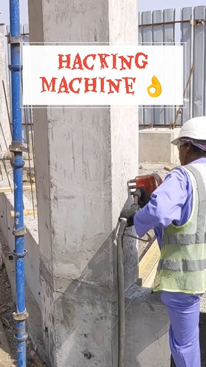Hacking machine 🤓 for concrete surface 👌 #construction #concrete # ...