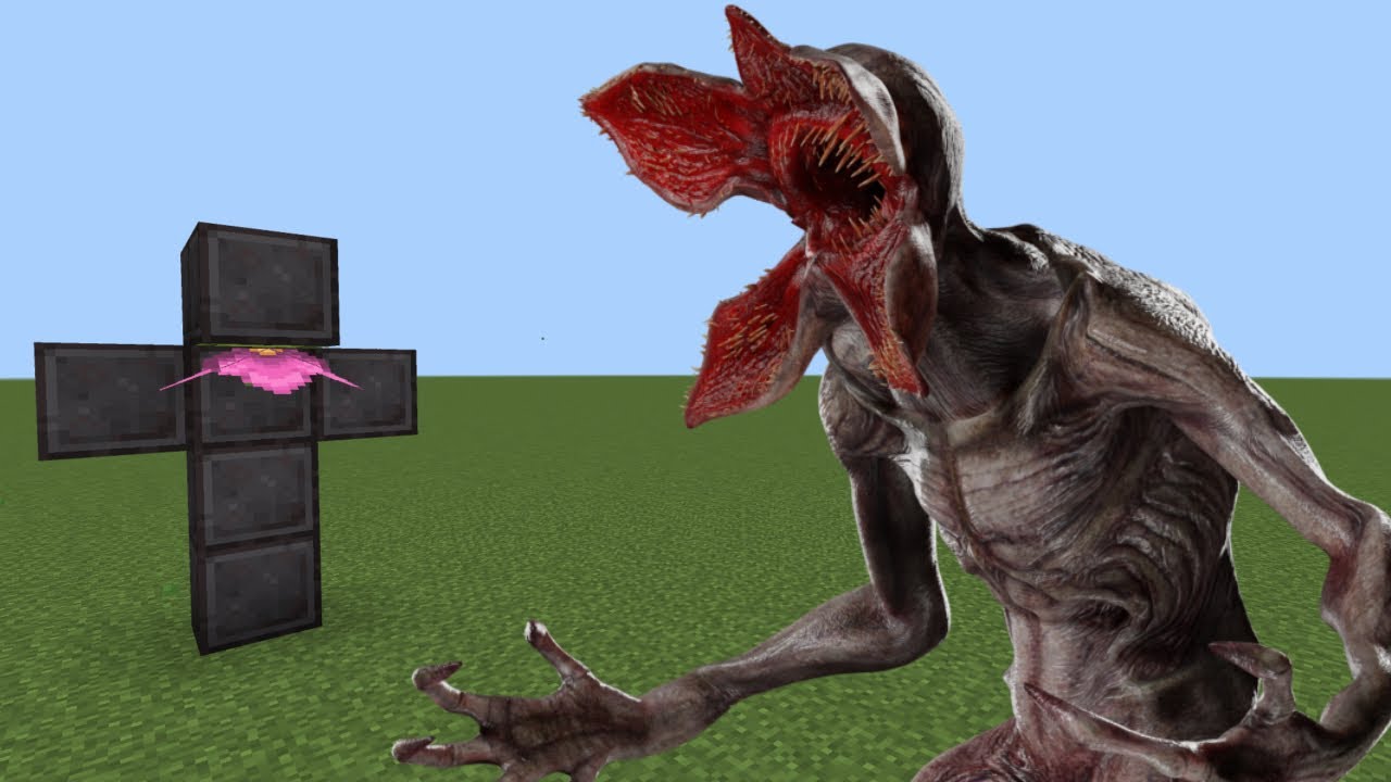 Stranger Things Demogorgon Addon in Minecraft PE - YouTube