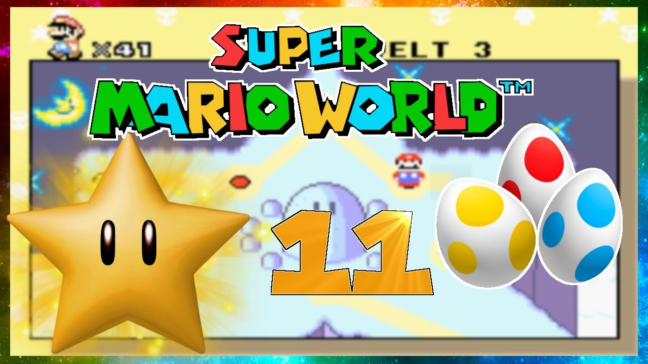 Super Mario World Part11 Die Sternenwelt und viele viele Bunte Eier ...